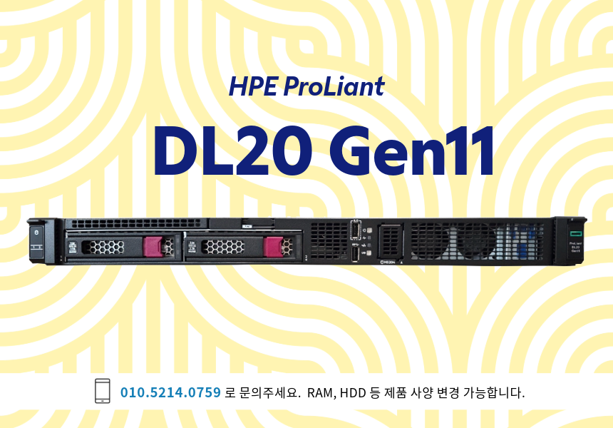 G마켓 - HPE 에이치피이 DL20 Gen11 2LFF E-2434 3.4G 16GB 1TB 2025OS